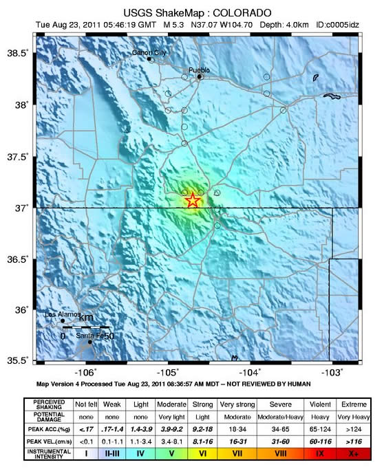 5.3 Magnitude Earthquake Strikes Central Part of Colorado - eNews Park ...